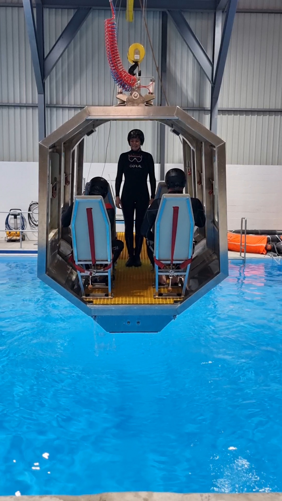 Helicopter Underwater Escape Training (HUET) with Compressed Air Emergency Breathing System ...